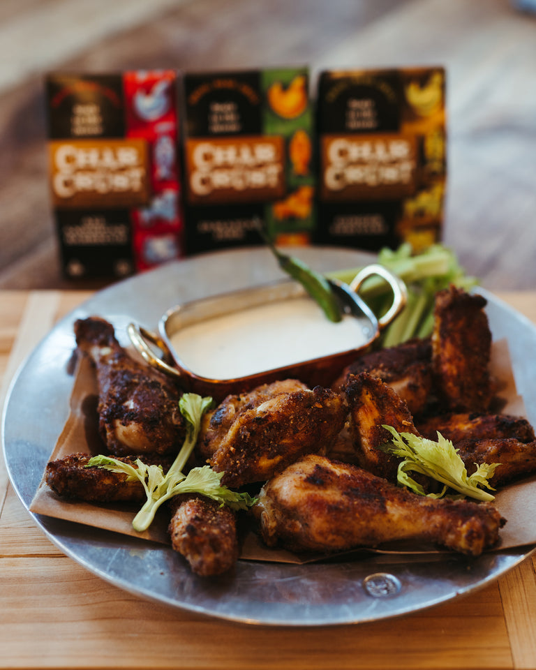 Char Crust® Baked Wings – Char Crust® Dry-Rub Seasonings