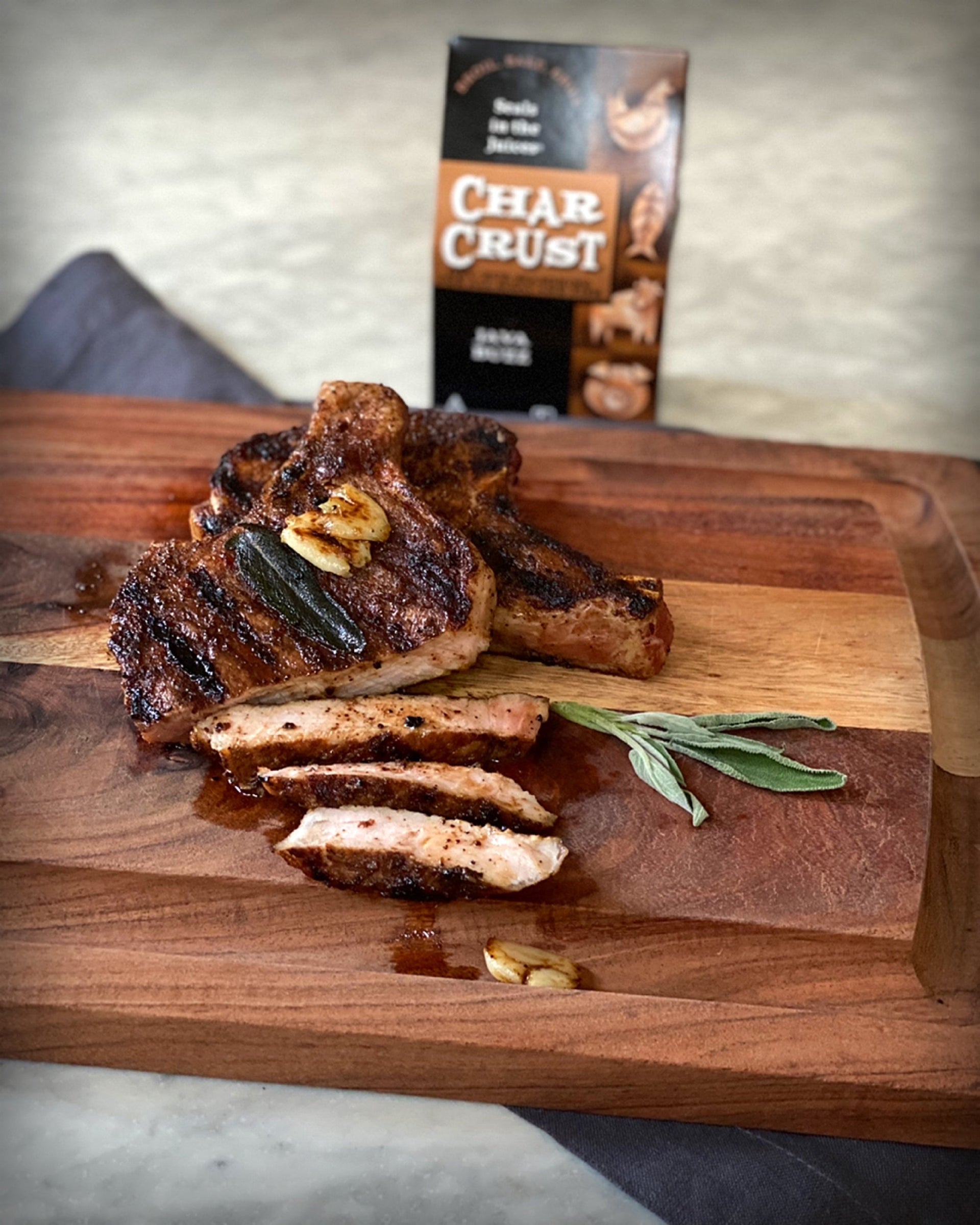 Java Buzz Coffee-Rubbed Pork Chops – Char Crust® Dry-Rub Seasonings