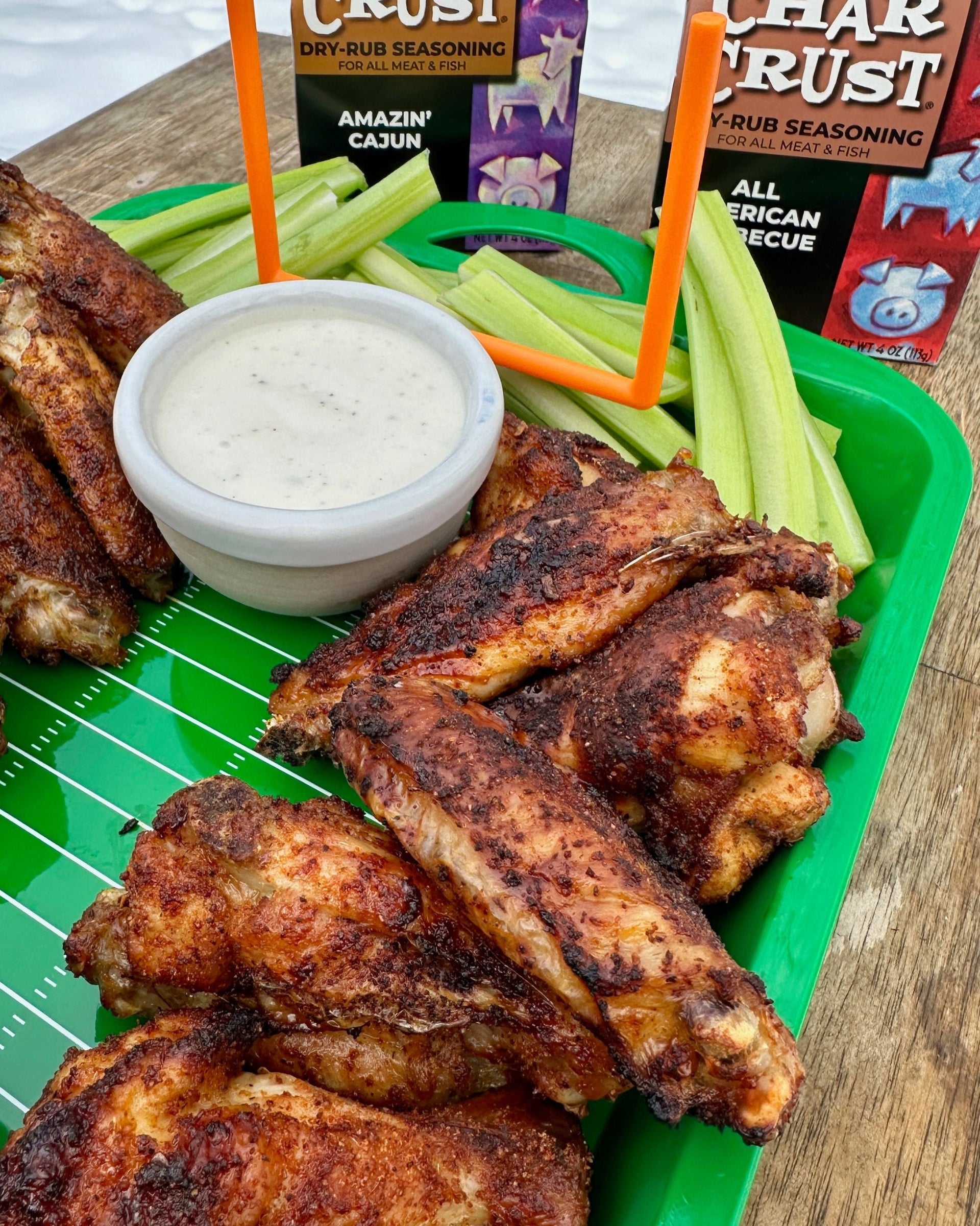 Baked Wings Platter – Char Crust® Dry-Rub Seasonings